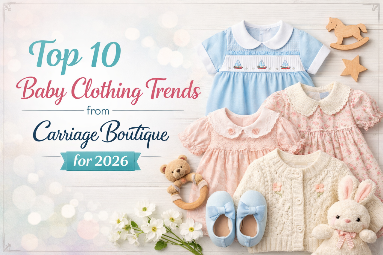 Top 10 Baby Clothing Trends by Carriage Boutique for 2026