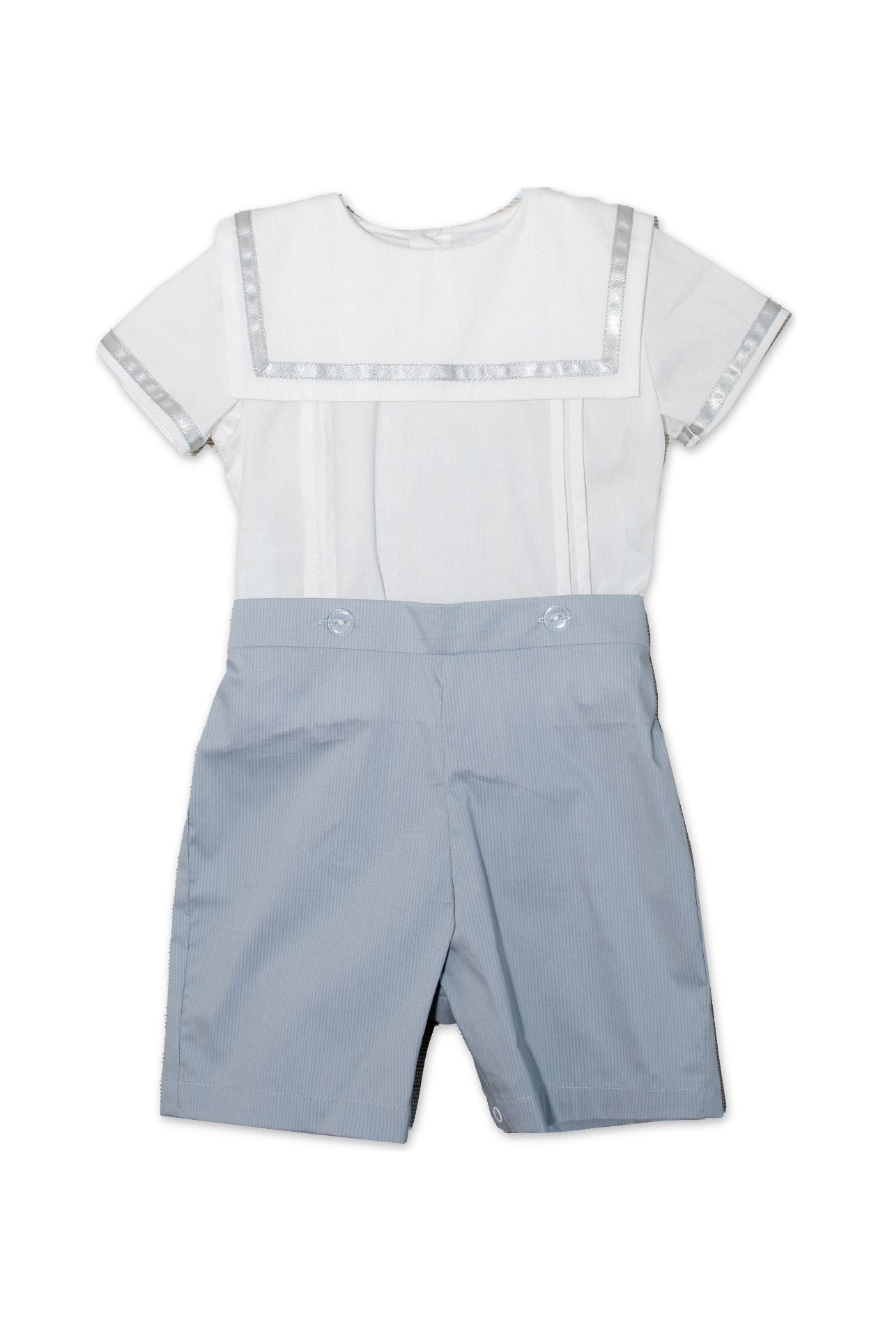 Personalized Gray Bobby Suit - Monogrammable – Carriage Boutique